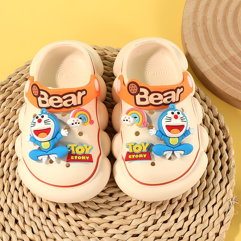 Cute 3d Cartoon Character Crocs Shoe Decoration Hello Kitty Doraemon ...