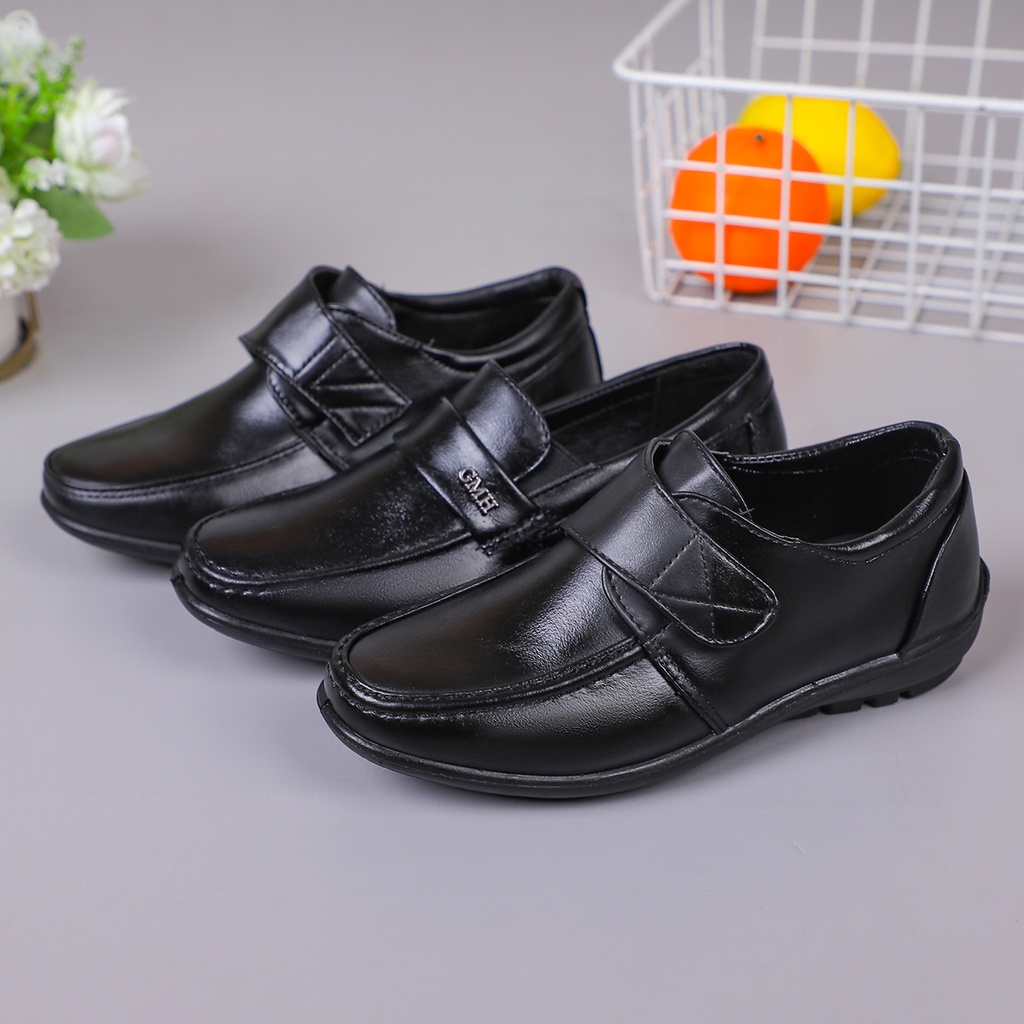Future seeds Black shoes for kids boy pu solet formal shoes size 28-41 ...