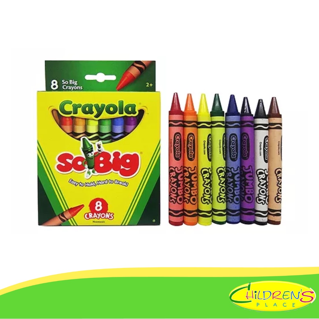 Crayola Jumbo Crayons 8 Colors So Big | Shopee Philippines