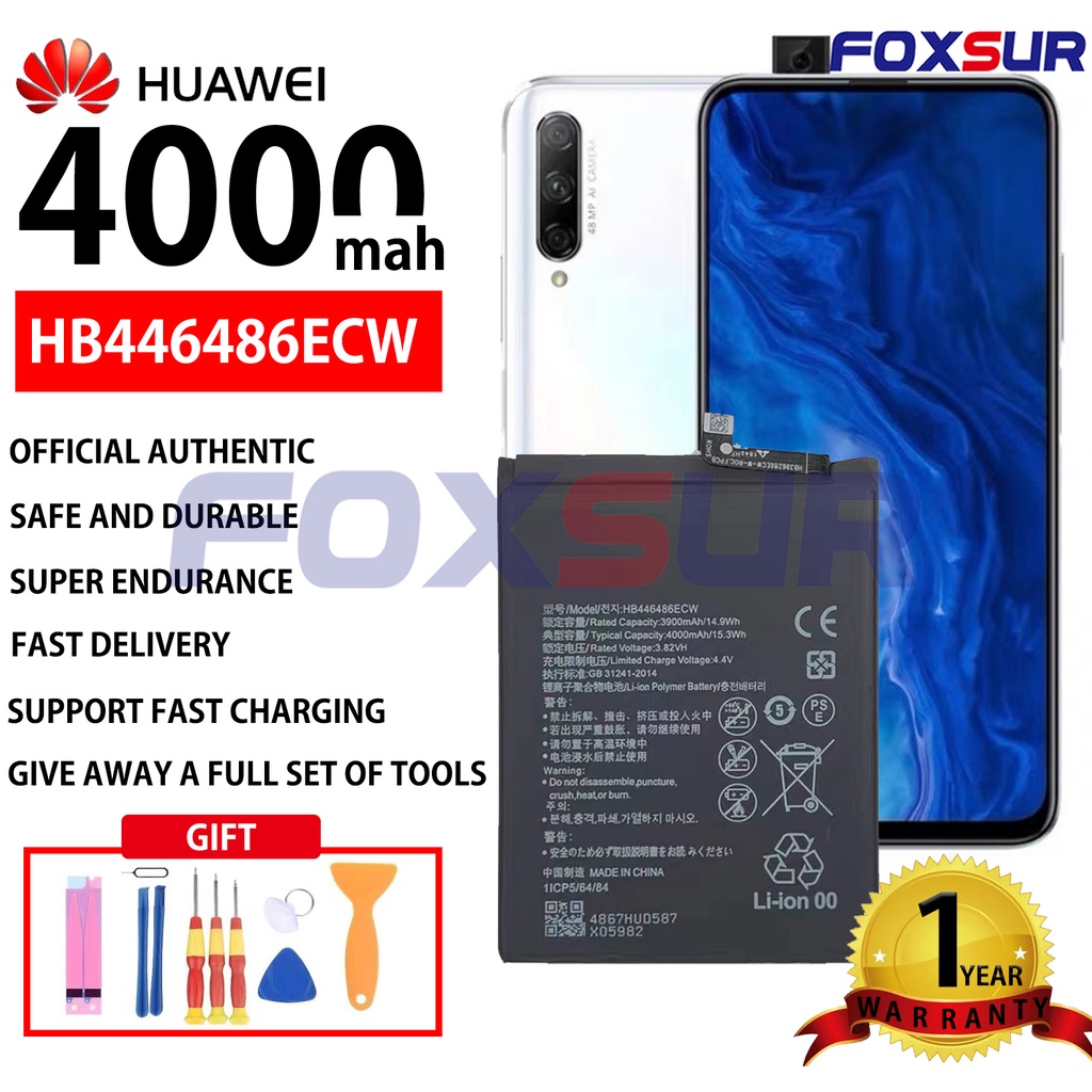 Huawei Y9 Prime 2019 Y9S 2020 Honor 9X Nova 5i Battery HB446486ECW ...