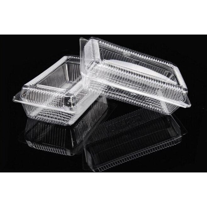 [100 pcs] OPS bakery container/ Kuih Container / Disposable Plastic ...