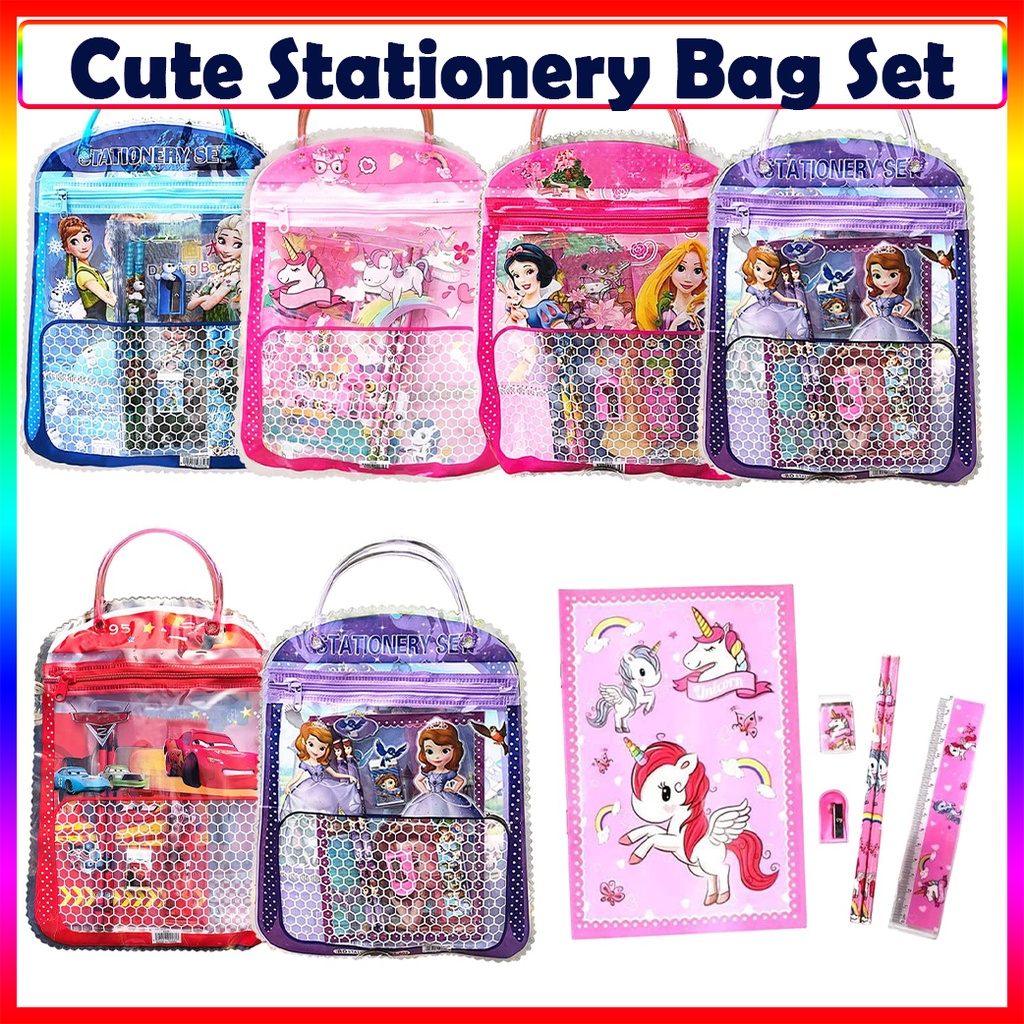 7in 1 Stationery bag Set stationery gift box stationery group ...