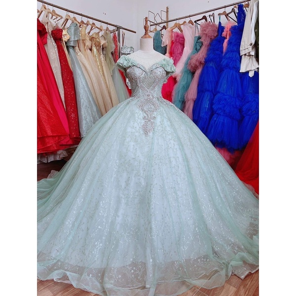 J21 Sage green ballgown | debut gown | Shopee Philippines