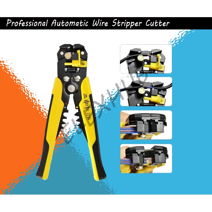 Professional Automatic Wire Striper Cutter Stripper Crimper Pliers ...