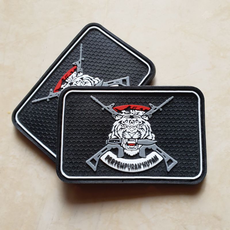 Forest - tni battle logo rubber patch - velcro rubber emblem patch ...