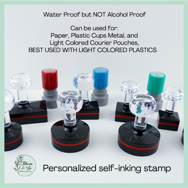 Quick Drying Personalized Stamp for Plastic Cups with 10ml ink | Shopee ...