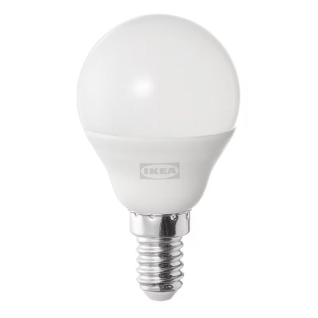 SOLHETTA LED bulb E14 470 lumen, globe opal, (cool white) 4000 K ...