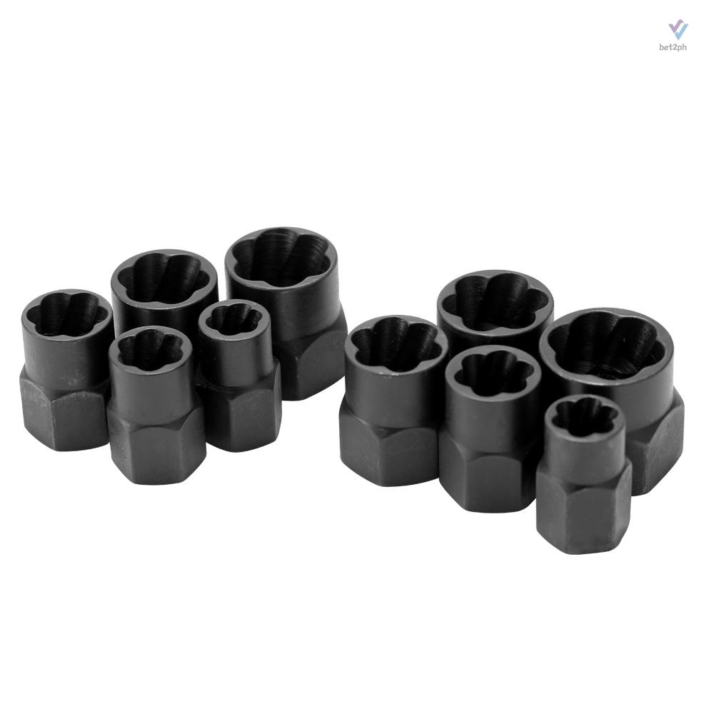 BEP 10pcs Damaged Bolt Nut Screw Remover Tool Kit Damaged Bolt Removal ...