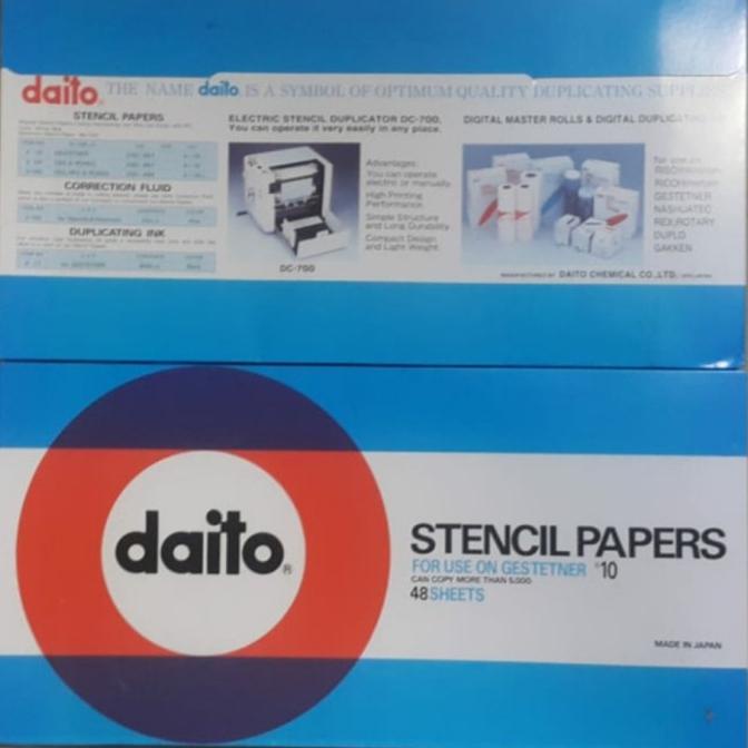 Daito Stencil Paper/48 Sheet Stencil Paper | Shopee Philippines