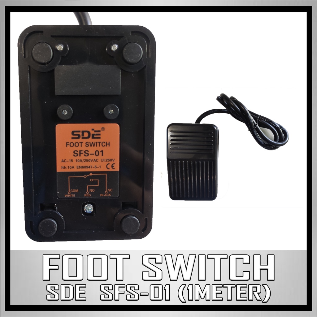 FOOT SWITCH | ORIGINAL SDE FOOT SWITCH | SFS-01 (AC-15 10A/250VAC ...