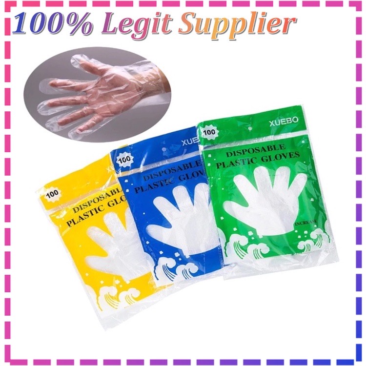 100Pcs/Pack High Quality Disposable Plastic Gloves Eco-friendly Gloves ...