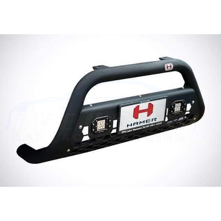 HAMER Storm Series Bull Bar Hard Bumper Protection Nudge Bar with LED ...