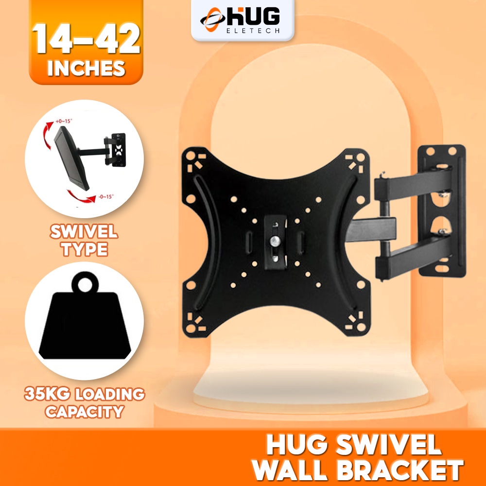 HUG Universal Swivel Tilt Wall Bracket , Mount for 14 Inches To 42 ...