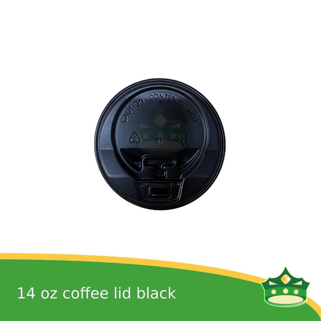 14oz coffee lid black with sip-hole | Shopee Philippines