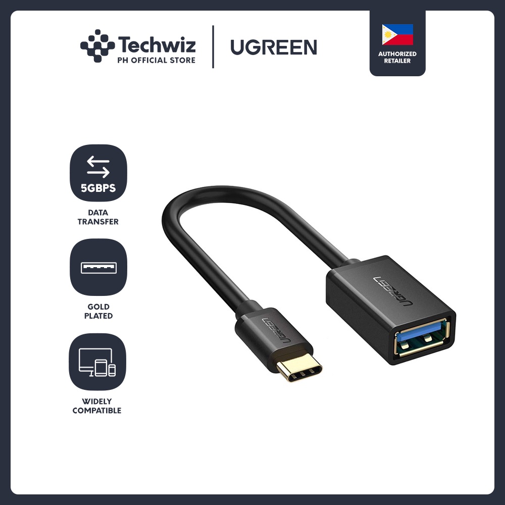 [Techwiz] UGREEN USB 3.0 to USB-C OTG Extension (US154) - PH | Shopee ...