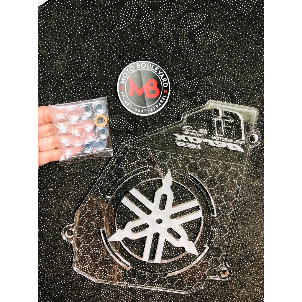 ACRYLIC RADIATOR COVER FOR YAMAHA AEROX 155 V1 ORIGINAL AND THICK ...