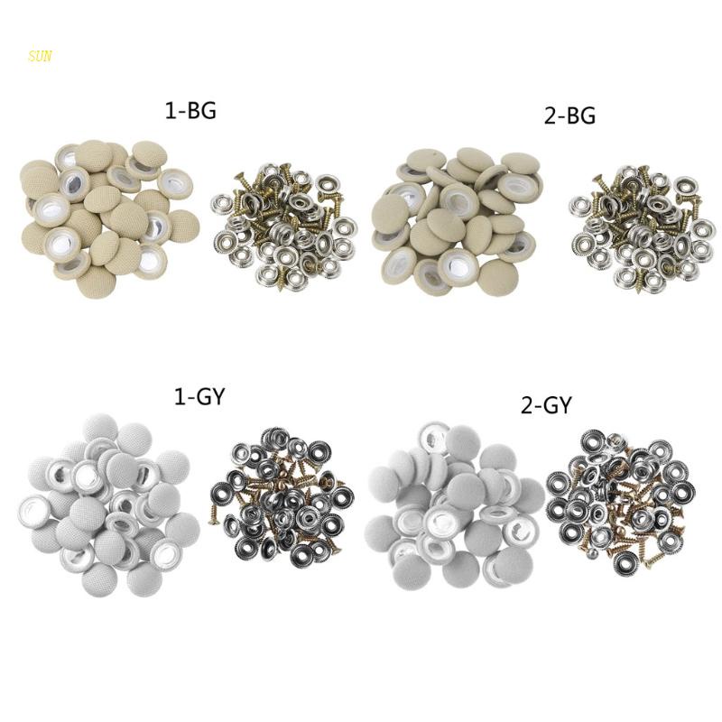 SUN 50 Pcs Car Interior Roof Buckles Headliner Ceiling Cloth Fixing ...