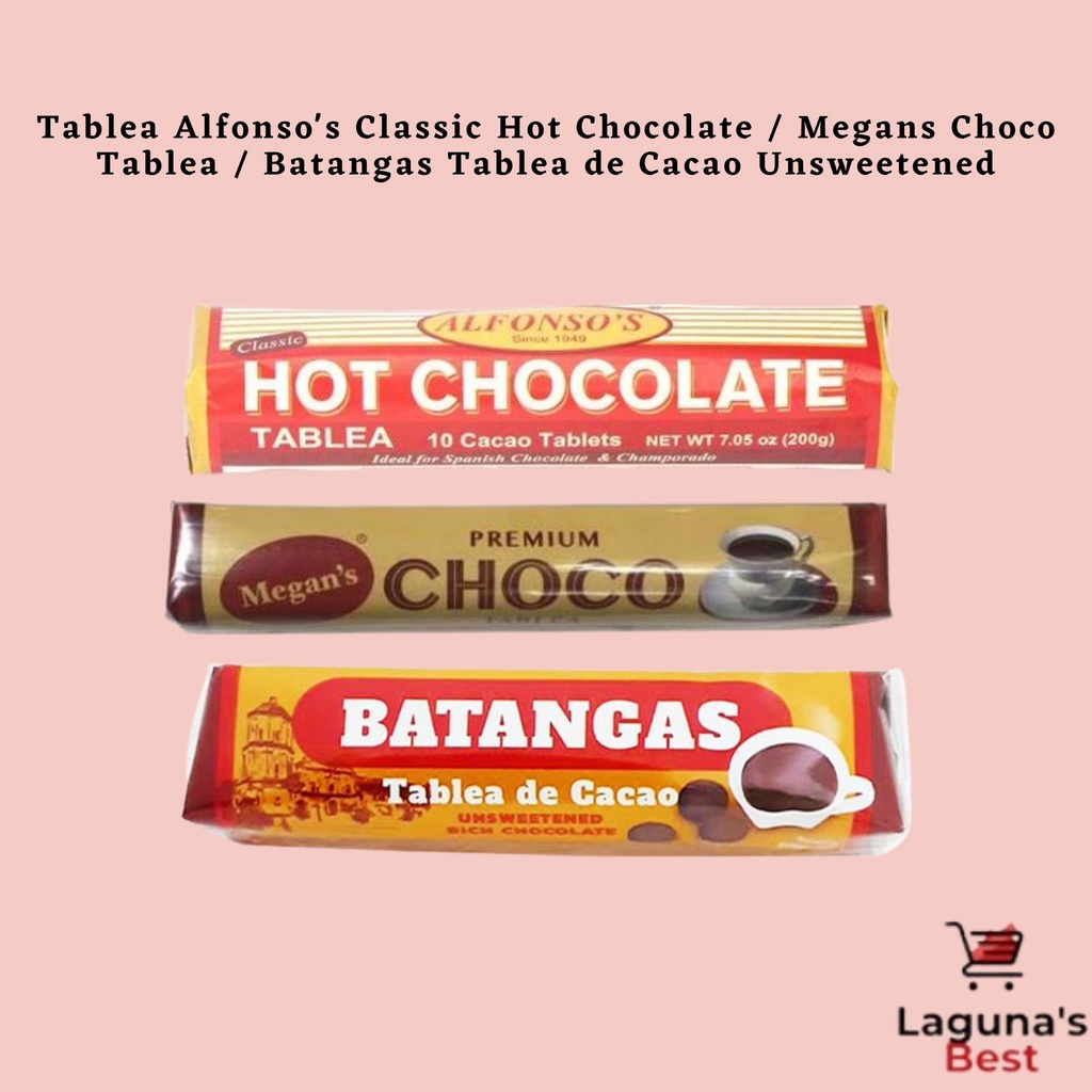 Tablea Alfonso's Classic Hot Chocolate / Megans Choco Tablea / Batangas ...
