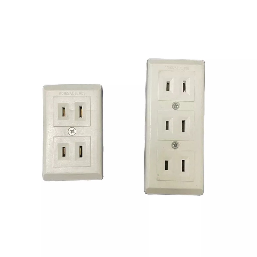 2&3Gang SURFACE TYPE SOCKET PLASTIC Outlet Socket Power Outlet Panel ...