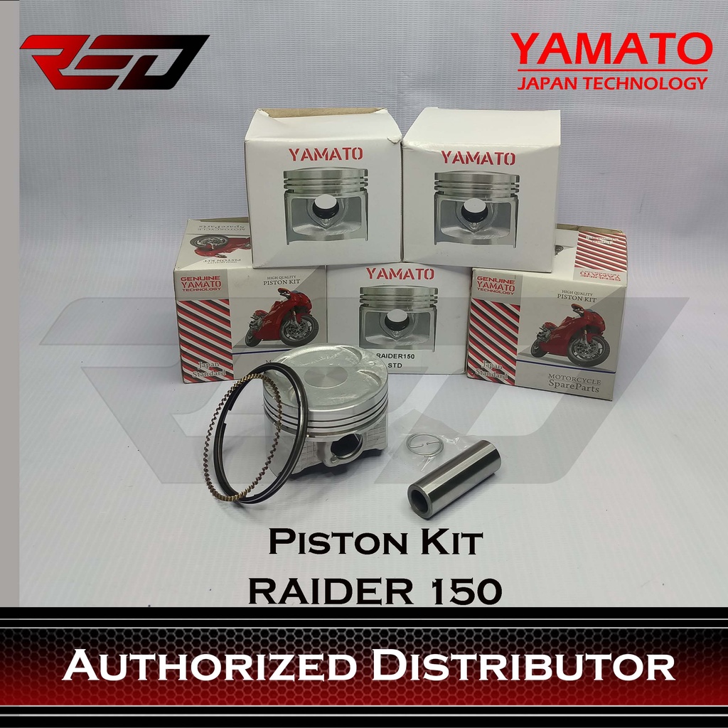 Piston Kit Yamato Japan STD / 25 / 50 / 75 / 100 Raider115 / Raider150 ...