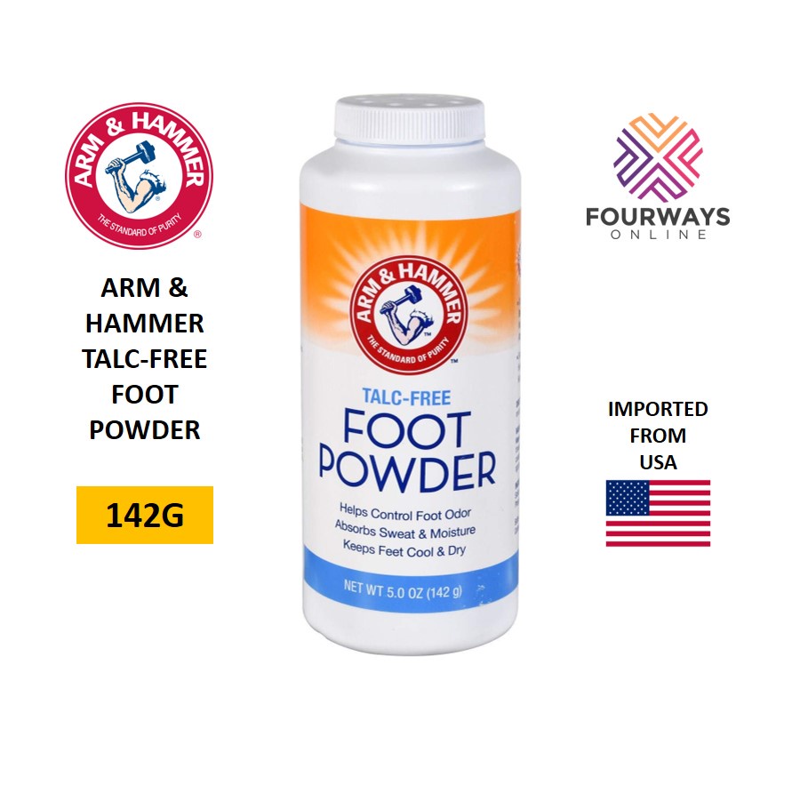 Arm & Hammer Talc-Free Foot Powder 142g / Arm & Hammer Foot Powder 142g ...