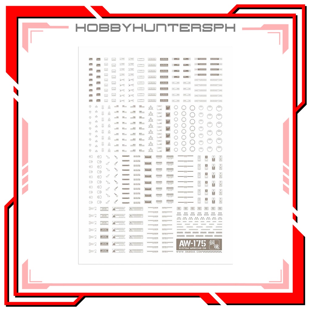 Madworks Detail-up Decal 03 (for 1/144 & 1/100) | Shopee Philippines