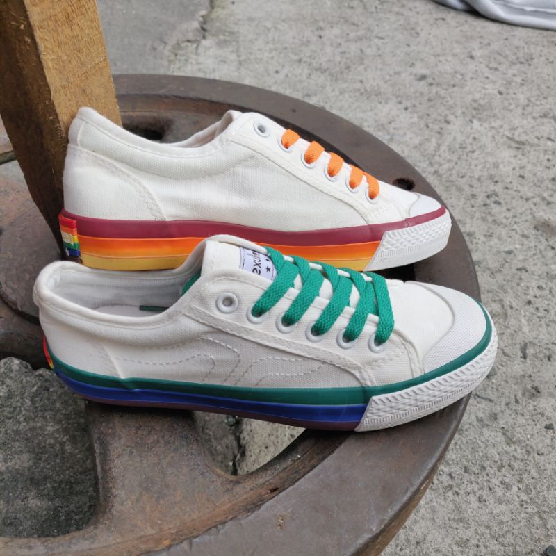Advan Shoes X Exull Trendy Mismatched Multicolor Rainbow Sole Women's ...