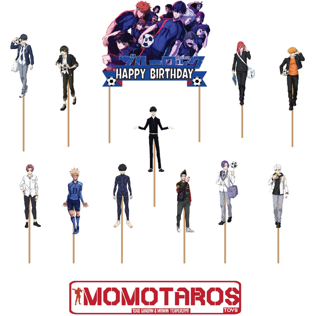 Blue Lock cake Topper contains 12 pcs | Shopee Philippines