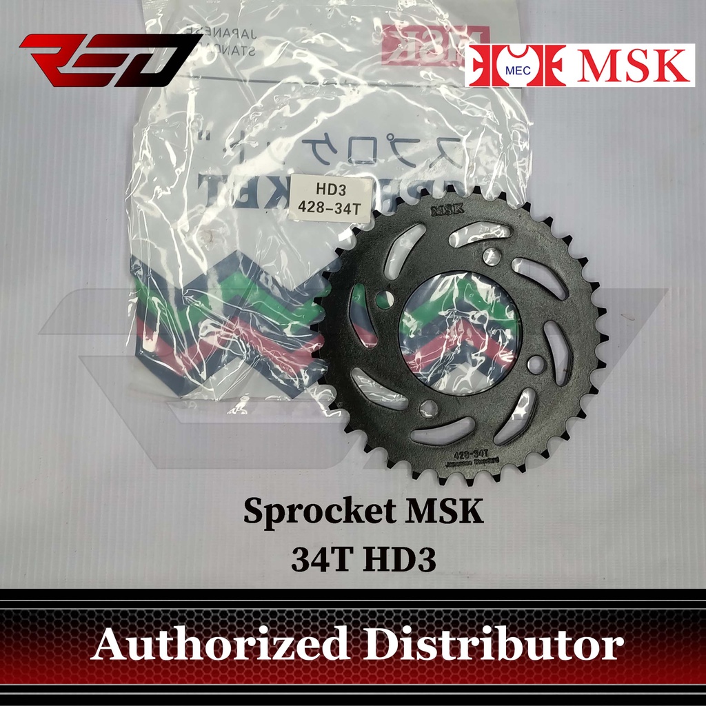 MSK Sprocket 42T / 45T / 48T TMX / HD3 / Wind / Barako / Shogun / Smash ...