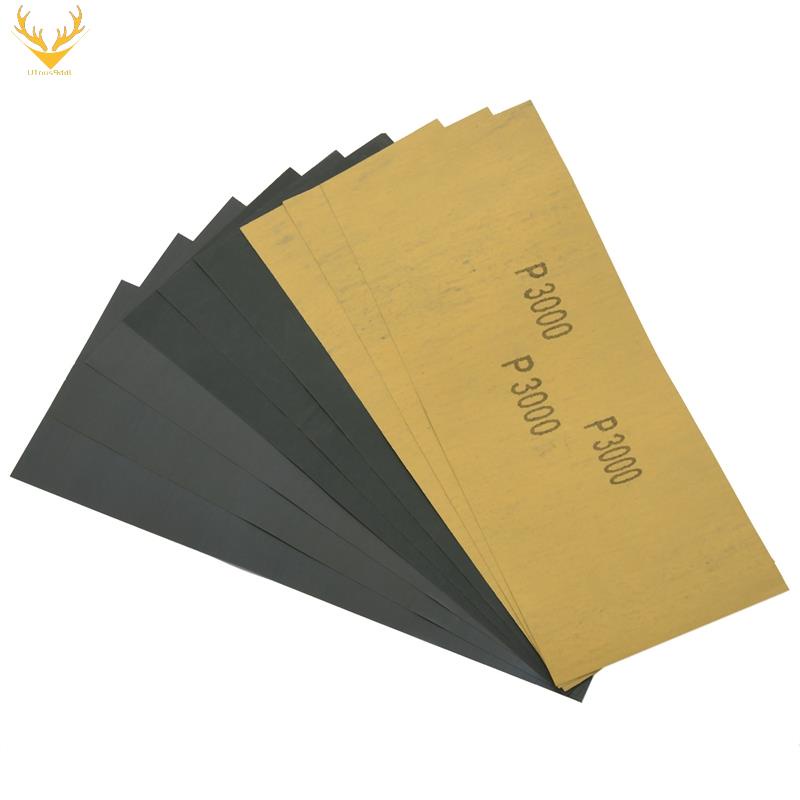 9 Pcs 3000 5000 7000 High Grit Wet And Dry Sandpaper Assortment Drywall ...
