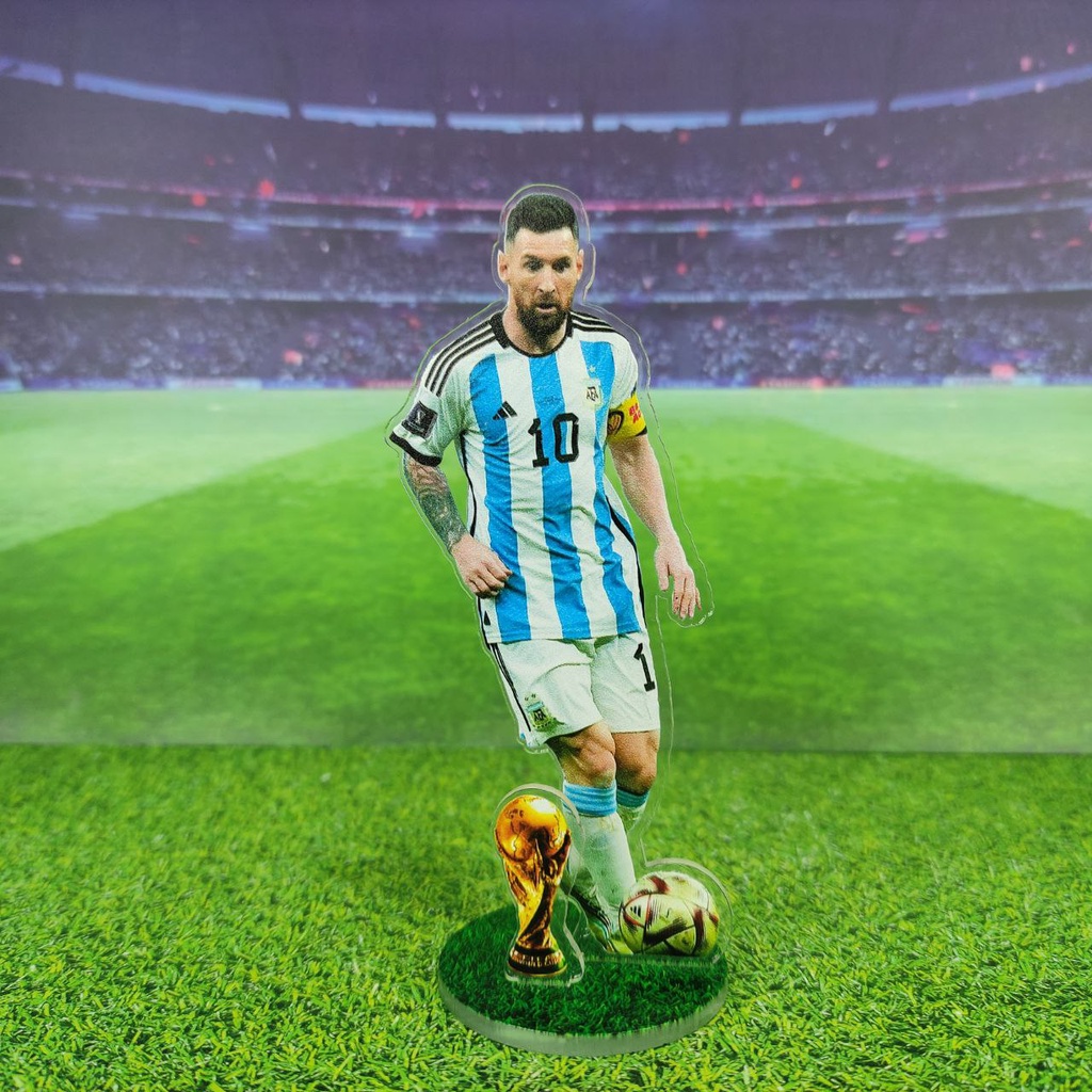 Standee Action Figure Lionel Messi Jersey Argentina Qatar World Cup ...