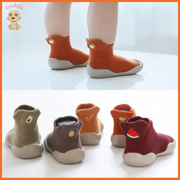 【COD】Baby Anti-slip Sock Floor Shoes Baby Shoes Soft Rubber Walking ...