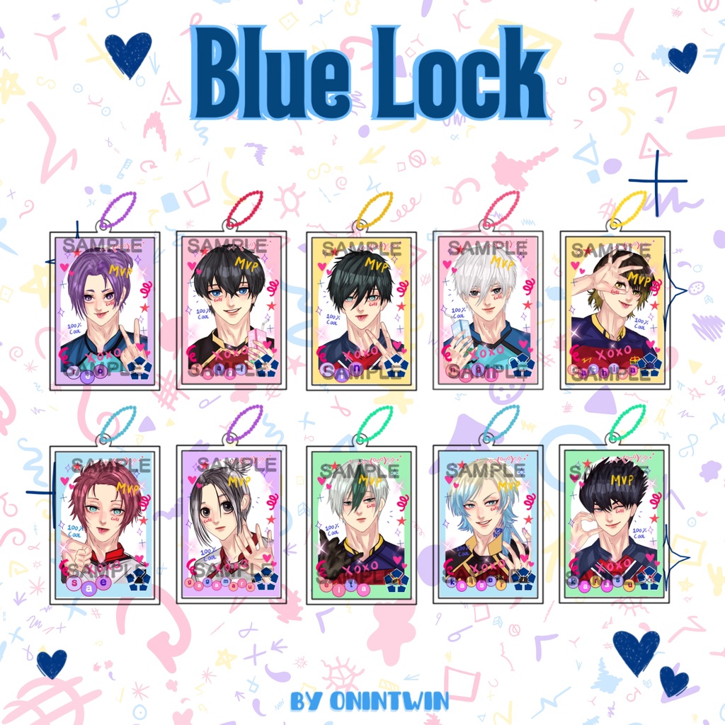 Blue LOCK keychain by onintwin / bluelock photocard | Shopee Philippines