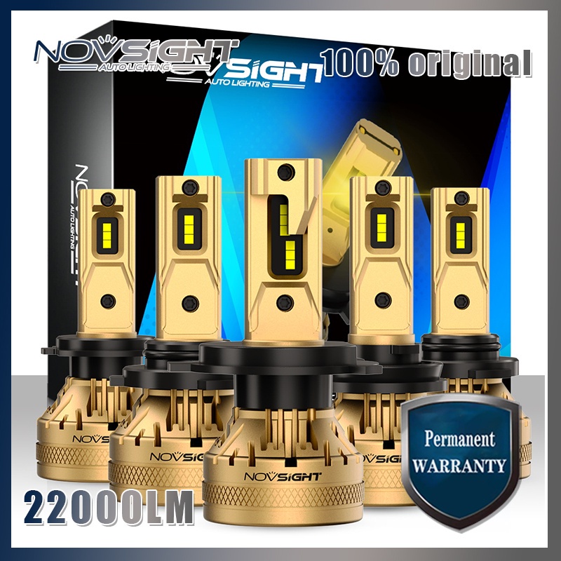 Novsight N37Y 22000LM H4 H7 H11 HB3 HB4 high low beam LED headlight ...