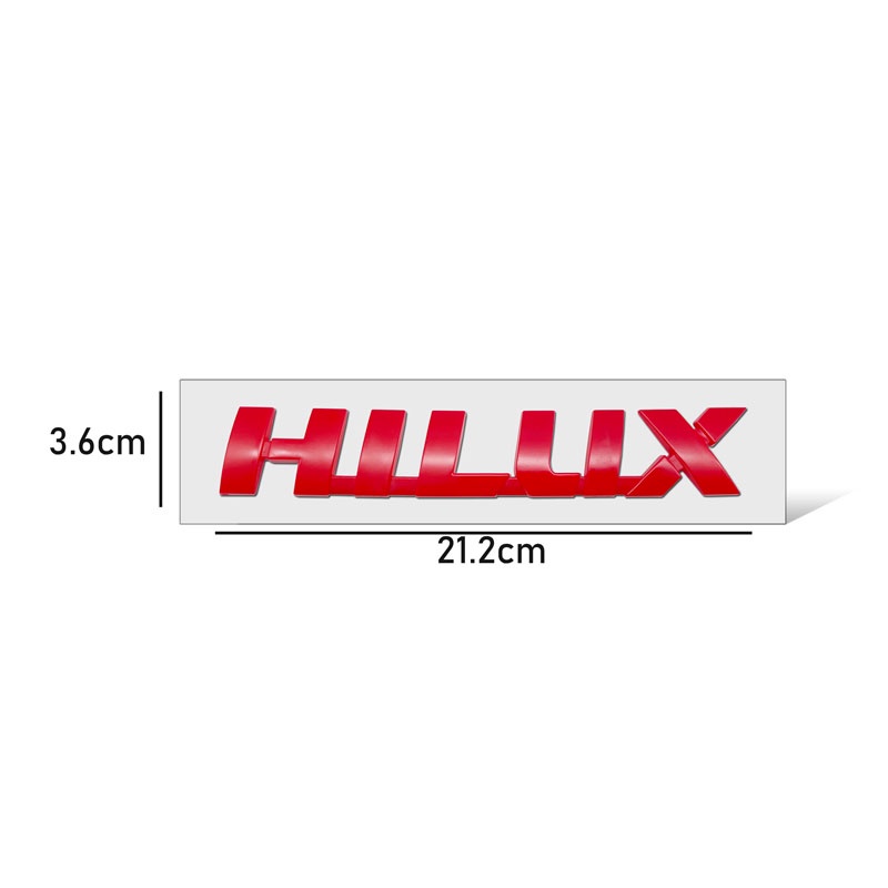 3D ABS Plastic HILUX Logo Car Letter Sticker, Trunk Decal, Badge Emblem ...