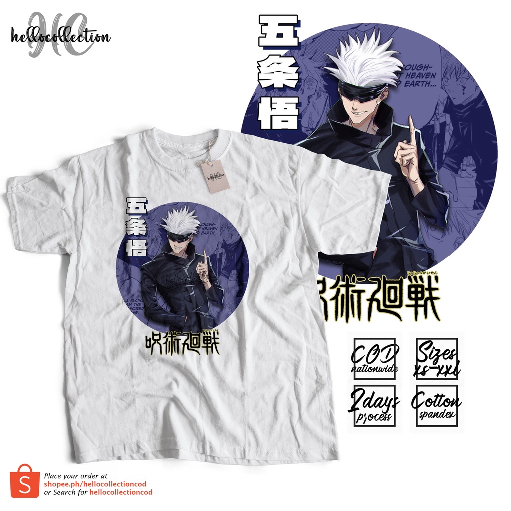 Jujutsu Kaisen - Gojo Satoru Circle Anime Shirt hellocollectioncod ...