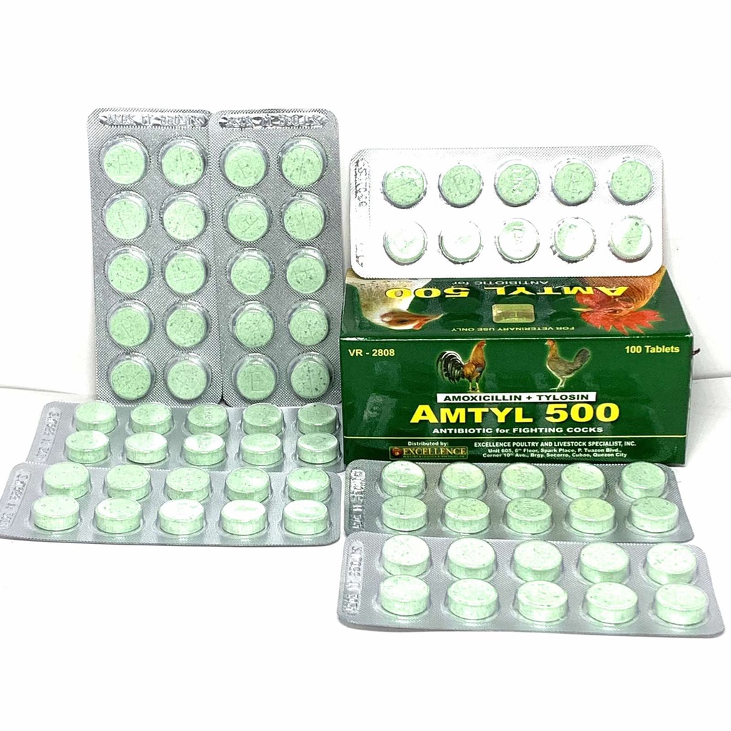 [FCR AGRIVET] 70 tablets Amtyl 500 (NEW PACKAGING) / Poultry Gamefowl ...