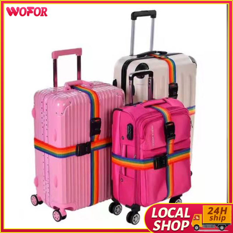 Rainbow Luggage Belt Suitcase Seat Belt Tie Rod Box Tie Belt Adjustable ...