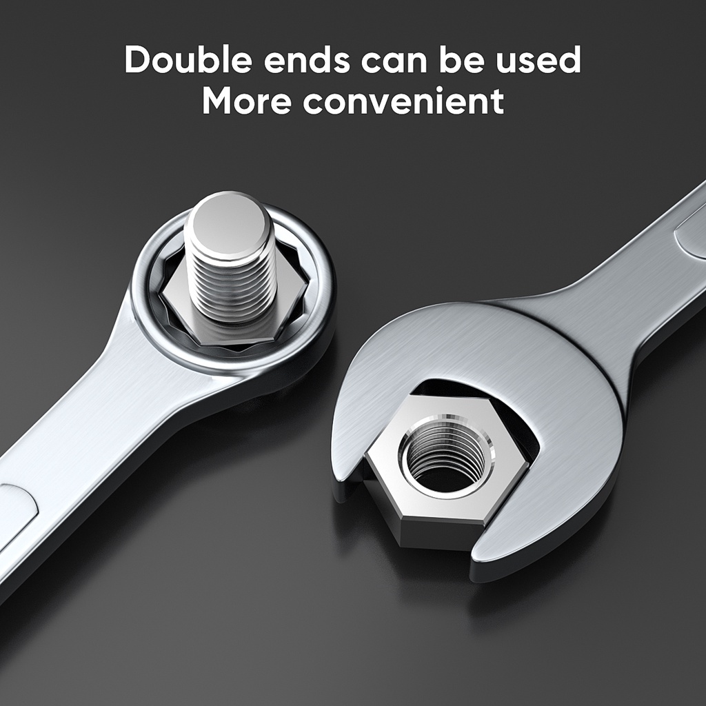 Mitsushi 8pcs Combination Wrench Set Heavy Duty Spanner Set Multi ...