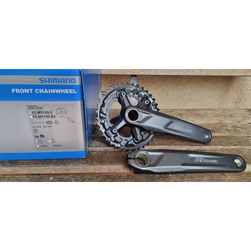 Shimano Deore M5100 2x 36/26T 175mm Crankset | Shopee Philippines