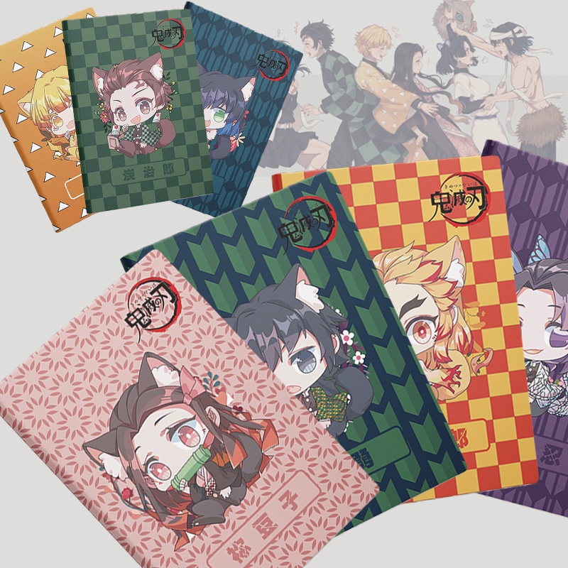 Demon Slayer Notebook Tanjirou Nezuko Zenitsu Inosuke Anime Notepad ...