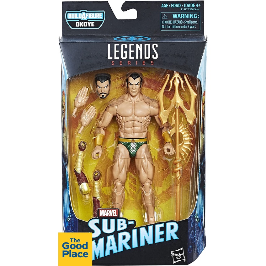 HASBRO Marvel Legends Sub-mariner aka Namor of Okoye Wave with BAF Part ...