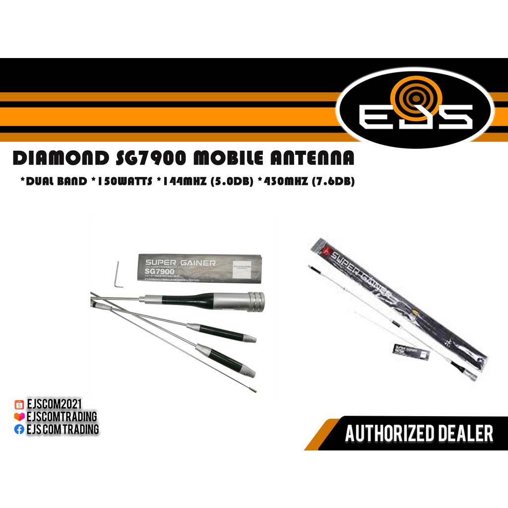 DIAMOND SG7900 MOBILE ANTENNA DUAL BAND | Shopee Philippines