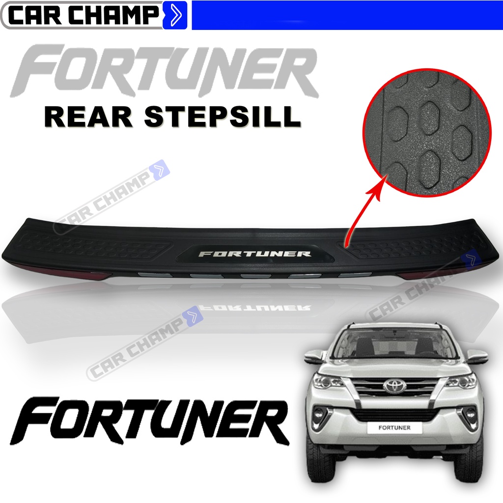 Toyota Fortuner 2016 to 2020 OEM Rear Stepsill w/ Reflector / All Black ...