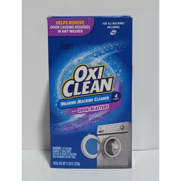 OxiClean Washing Machine Cleaner with, ODOR BLASTERS, 4 Pouches ...