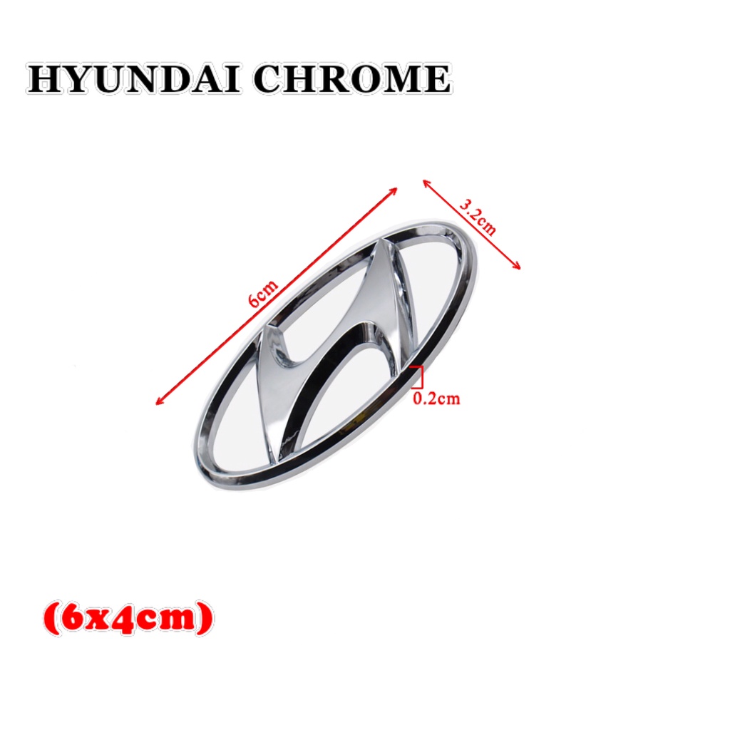 COS HYUNDAI Car Logo Emblem Car Front Grille Emblem Logo Rear Trunk ...