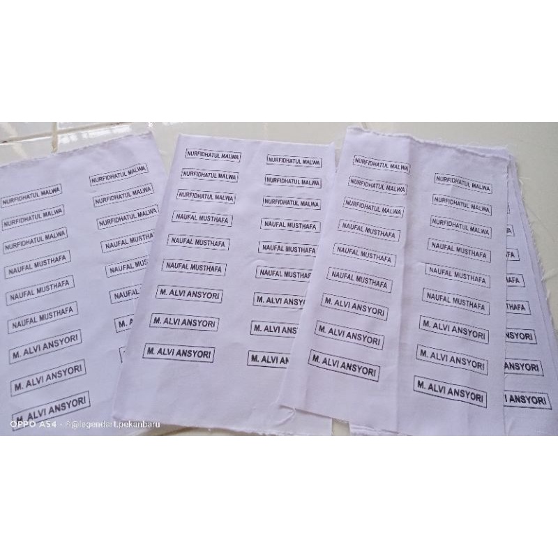 MINIMAL (Minimum Order 50 Names) Screen Printing of School Uniform ...