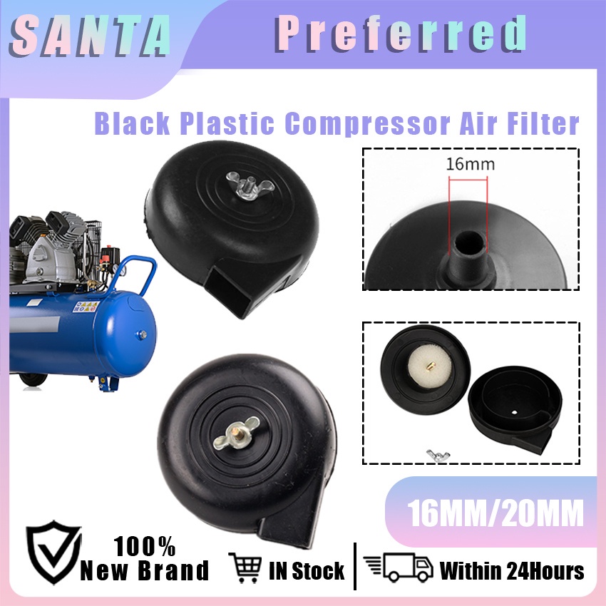 Plastic Case 16mm 3/8pt/20mm 1/2pt Thread Air Filter Muffler silencer ...