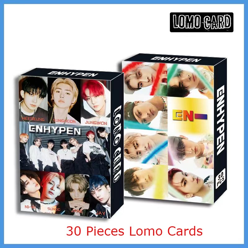 KPOP 30 PIECES LOMO CARDS Heeseung Jay Jake Sunghoon Sunoo Jungwon Ni ...