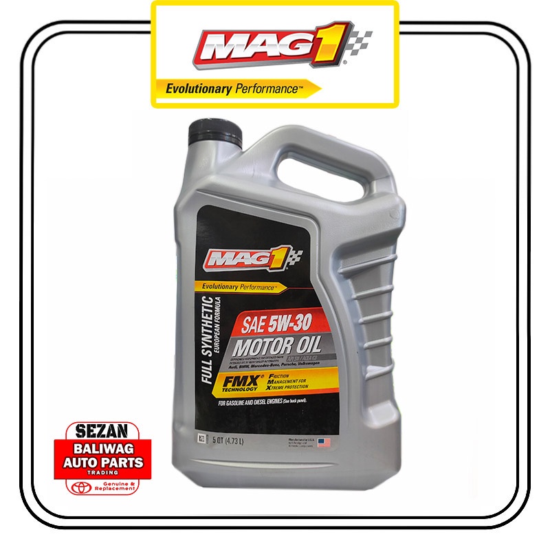 MAG 1 5W-30 FULL SYNTHETIC EUROPEAN MOTOR OIL 4.73 LITERS FOR GASOLINE ...